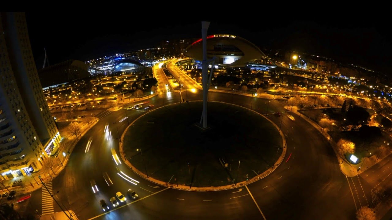 Gopro 4 - Time Lapse / Night lapse - Roundabout - Valencia - Spain 2016 ...