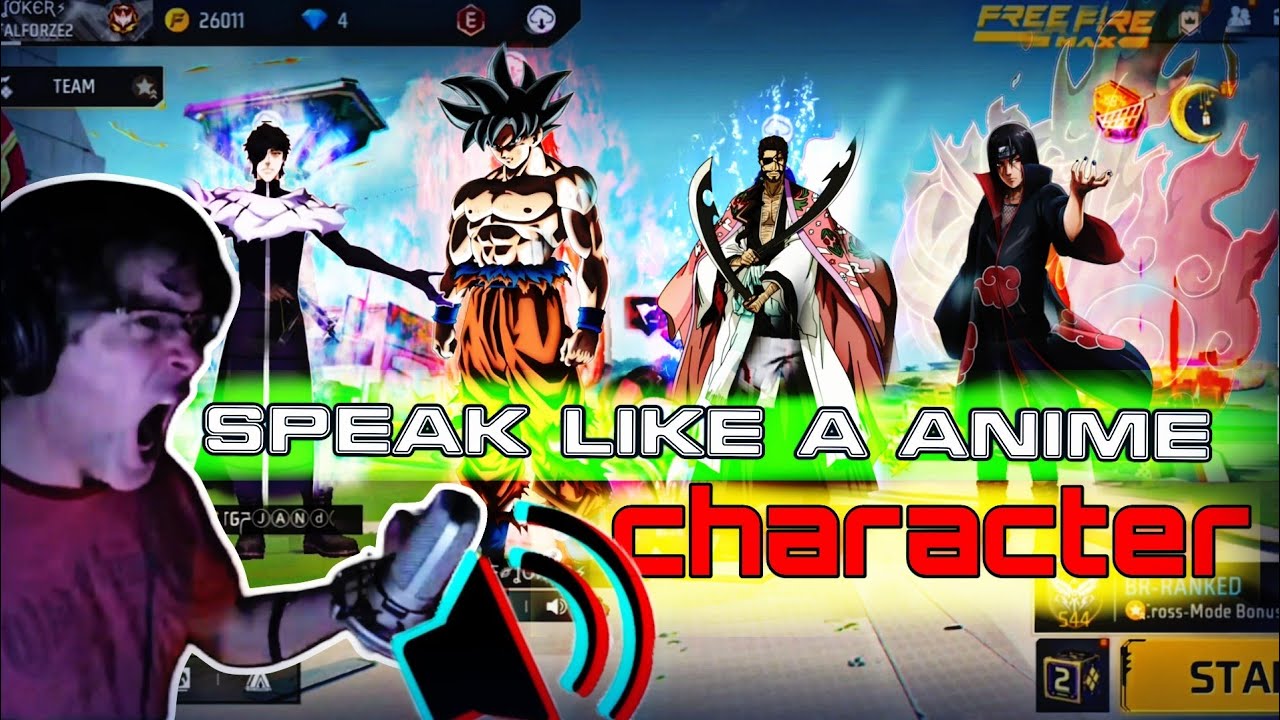 We all try to speak like a anime character! 😁☠️ Really we can do this ...