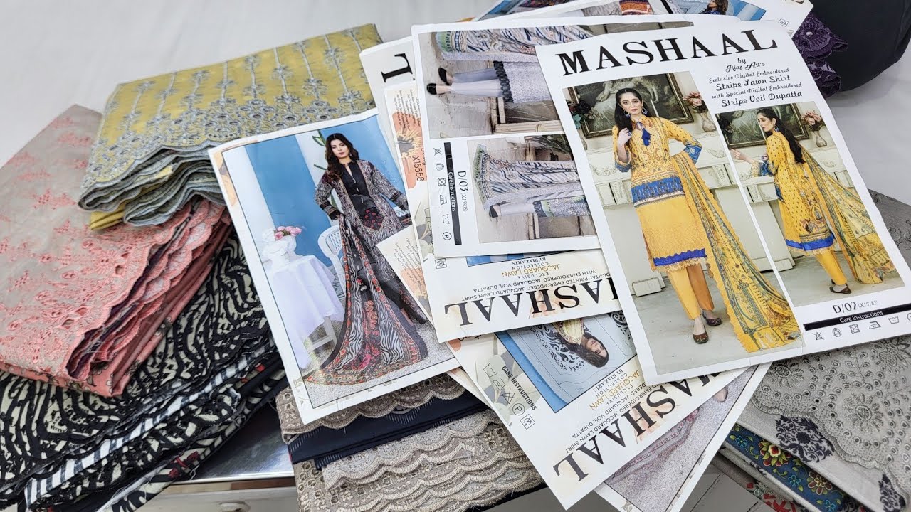 Mashal Original Pakistani Chikenkari Dresses | Branded Three Piece ...