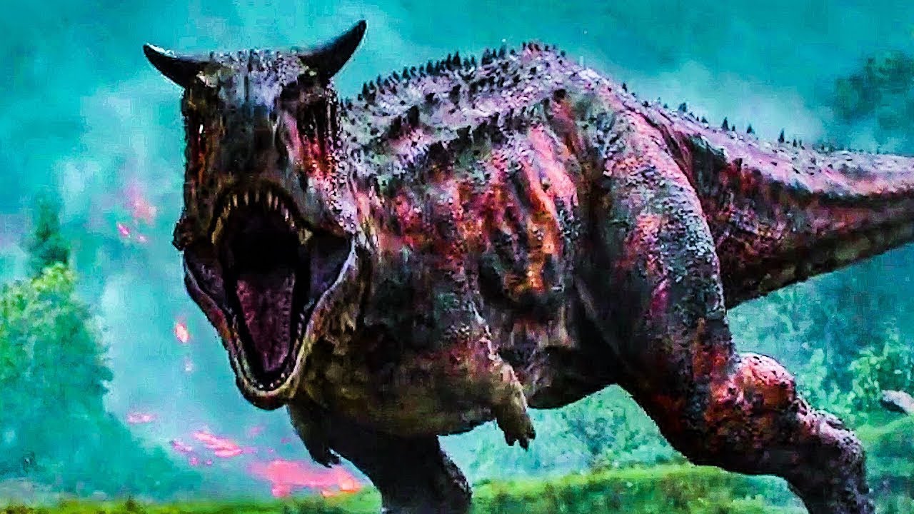 T Rex Vs Carnotaurus Fight Scene Jurassic World 2 Fallen Kingdom 2018 ...