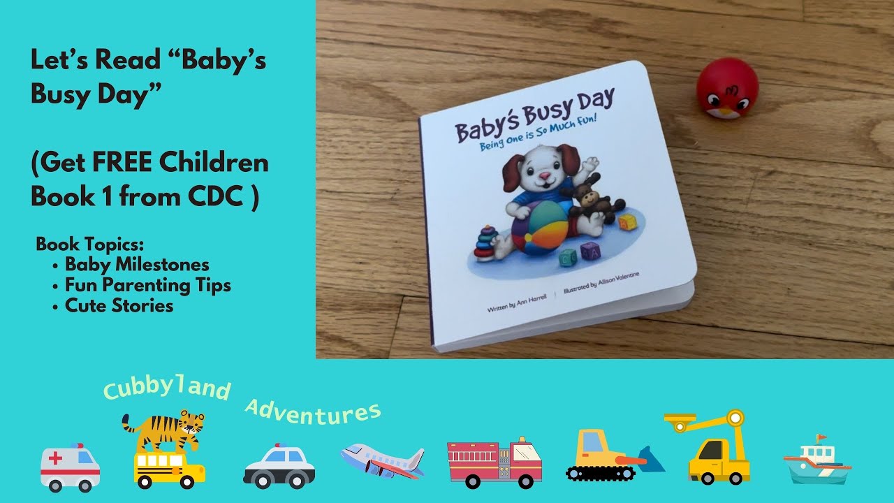 Read Aloud: Let's read "Baby's Busy Day" Book (1-year old milestones ...
