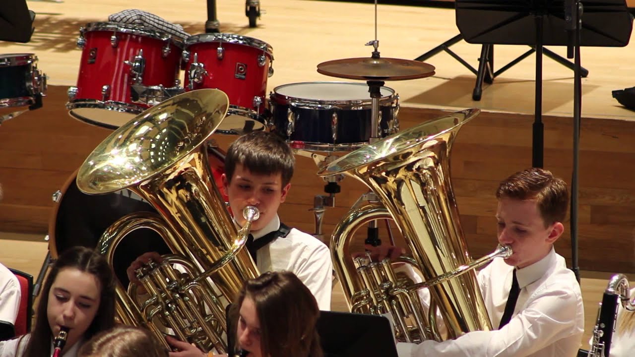 Arabesque Burton Borough School Concert Band - YouTube