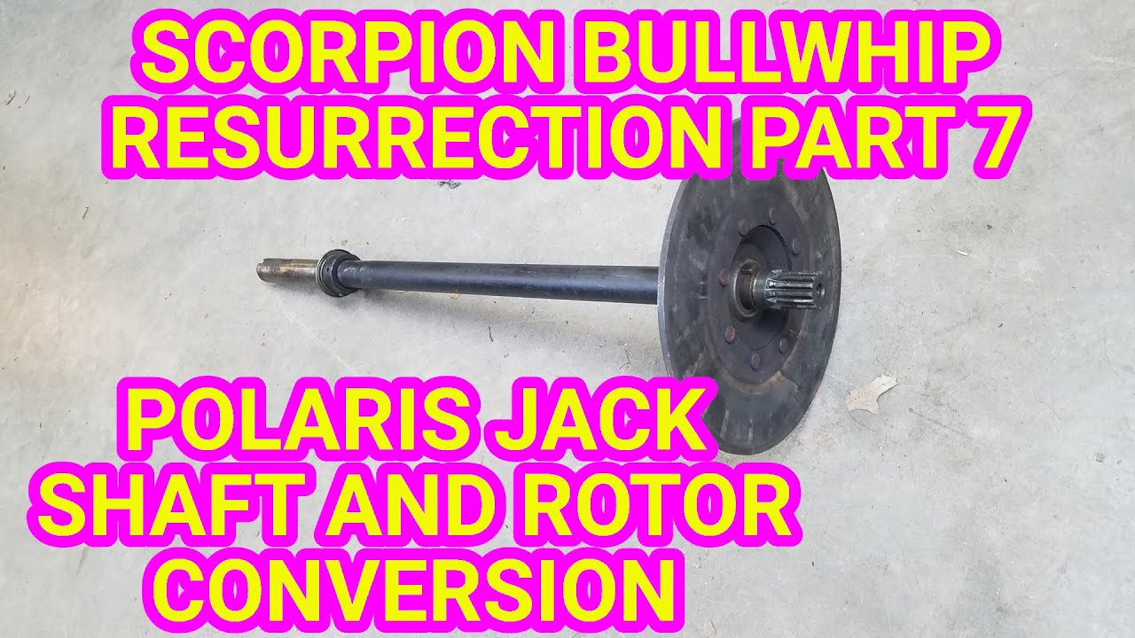 Scorpion Bullwhip Part 7: Polaris jack shaft conversion. Vintage Cross ...