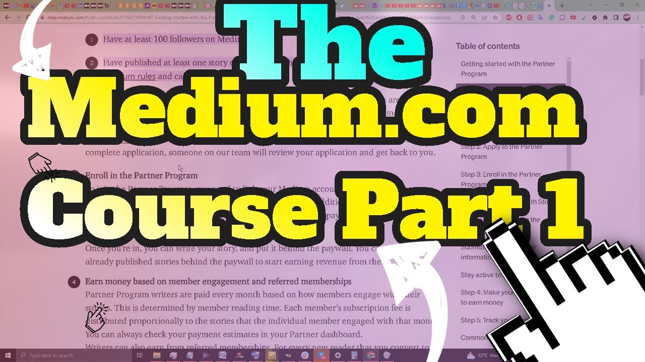 The Ultimate Medium.Com Course Part 1 Of 30 - Medium Partner Program ...