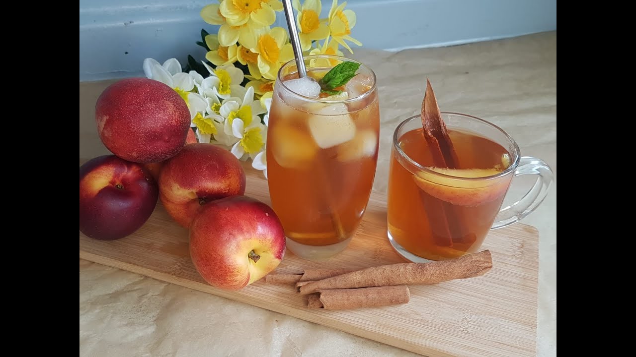 COLD AND HOT PEACH TEA | BY TANDOORI KITCHEN - YouTube