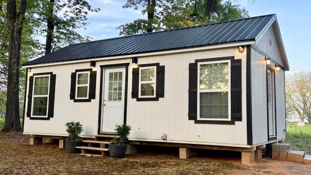 Amazing Cozy Shed Tiny House by SaddleBrooke - YouTube