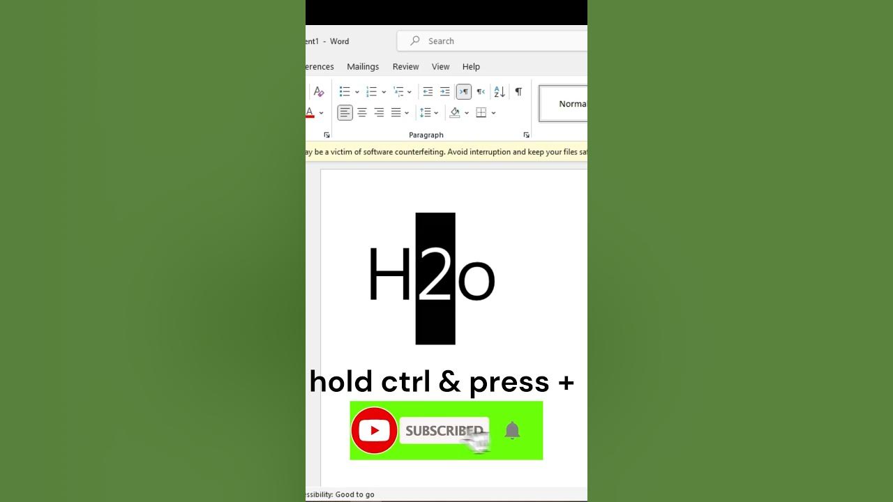How To Write H2O In MS Word Microsoft Word Me H2o Type Kaise Kare how-to-write-h2o-in-ms-word-microsoft-word-me-h2o-type-kaise-kare