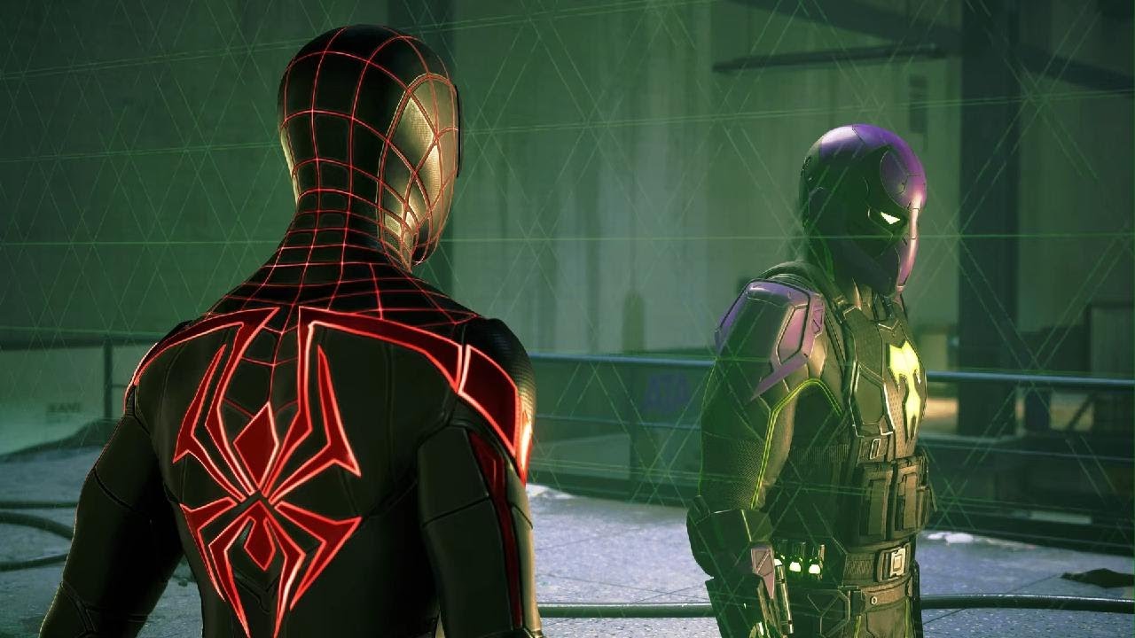 Marvel's Spider-Man: Miles Morales - Spider-Man vs The Prowler - YouTube