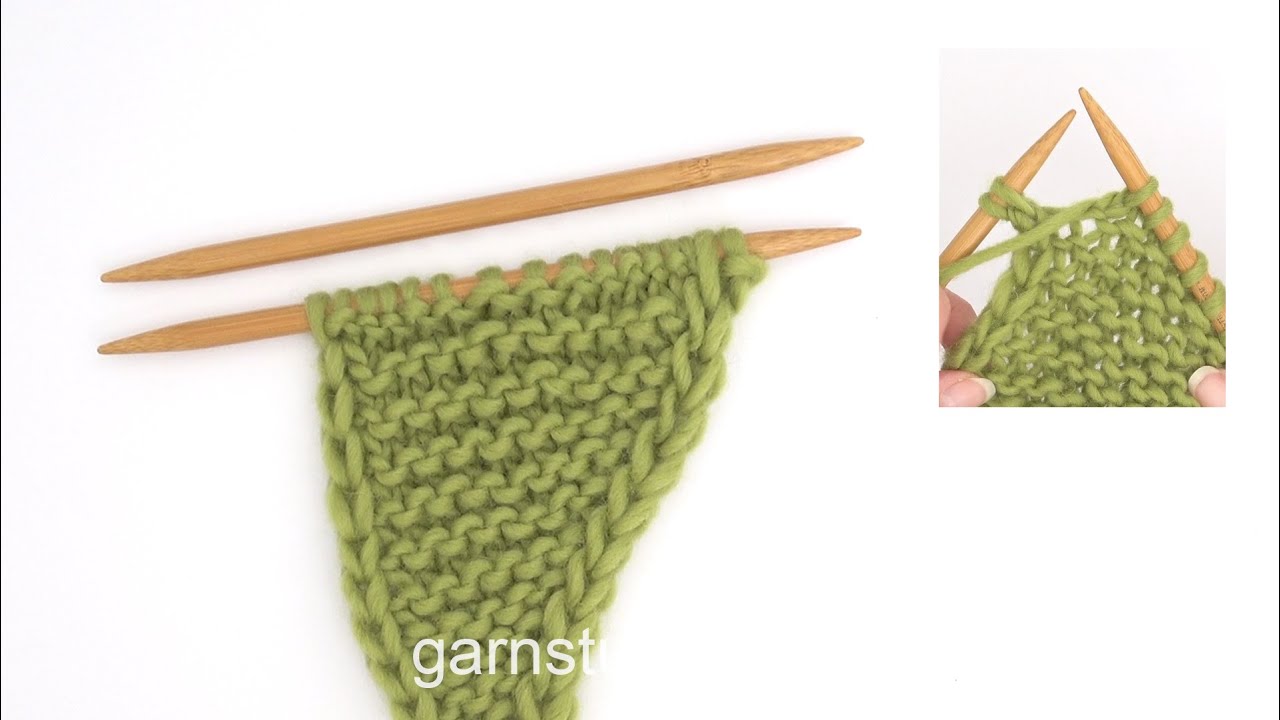 How to work 2 edge stitches in each side - YouTube