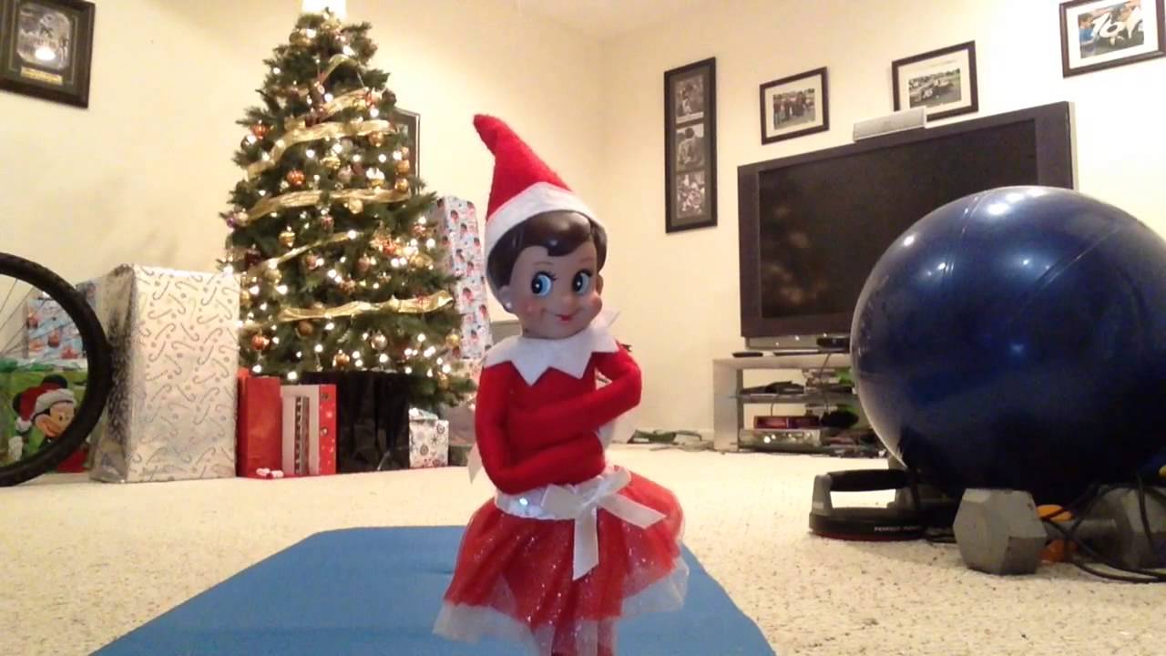 Elf on a shelf Epic Splits - YouTube