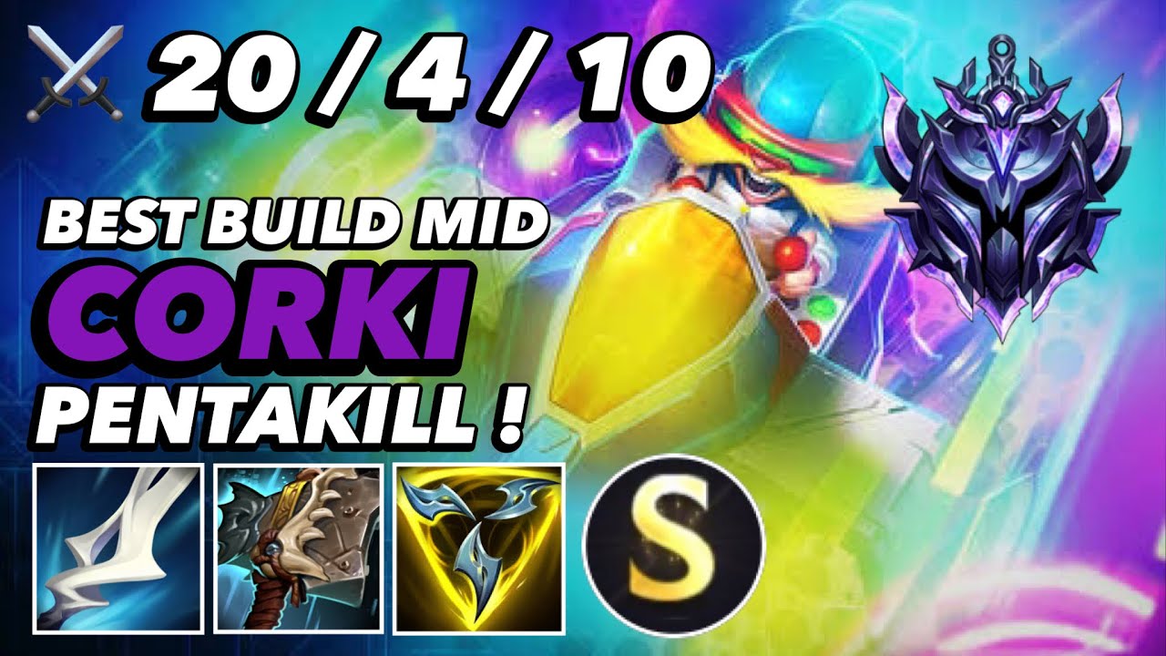 WILD RIFT CORKI : 20 KILL ? BUFFED THIS PENTAKILL ! TOP BUILD MID ...