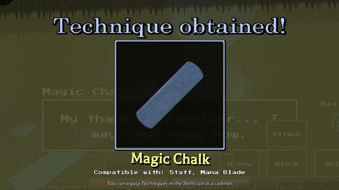 How to get Magic Chalk technique | Pilgrammed - YouTube