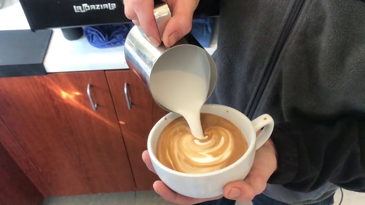 Latte Art Slow Motion | Thanksgiving Coffee Co. - YouTube