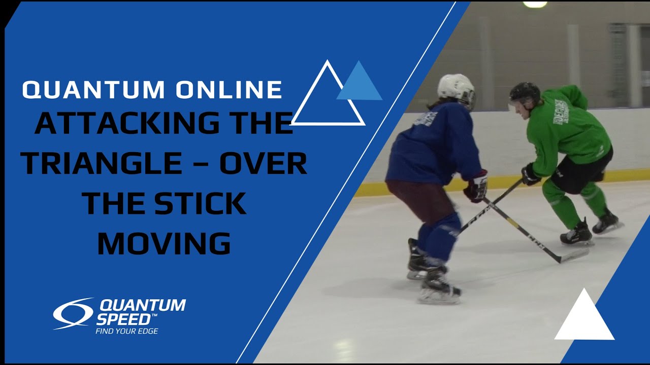 Attacking the Triangle - Over the Stick - Moving | Puck Skills for ...