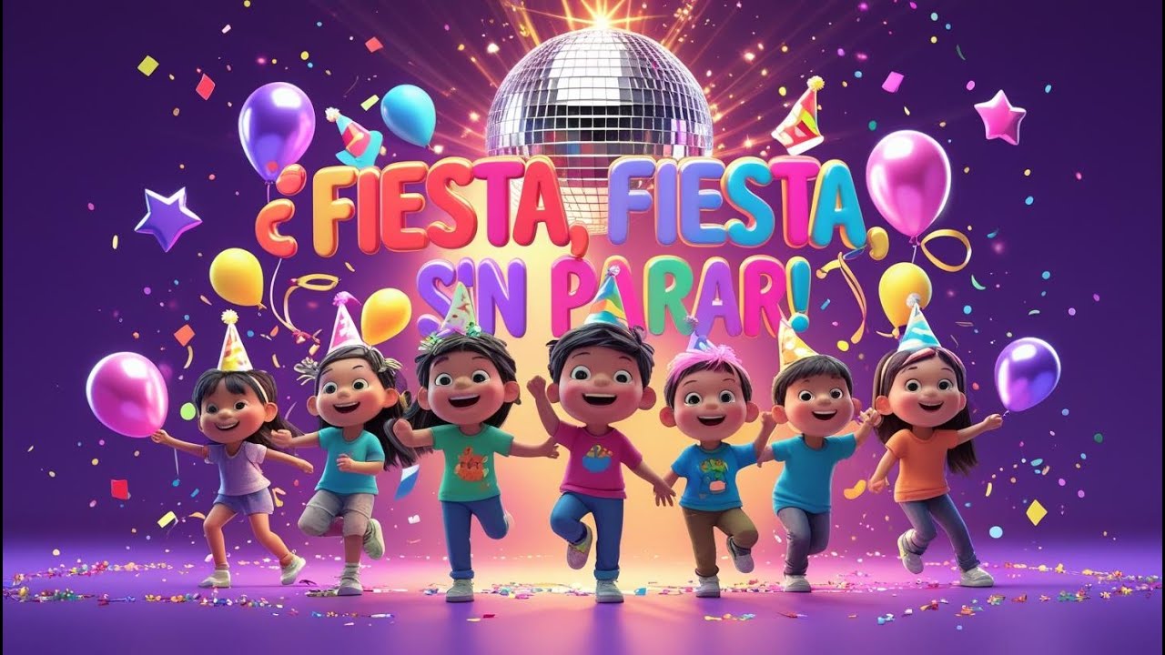 ¡Fiesta, Fiesta sin Parar! 🥳 Música para Bailar y Disfrutar Niños ...