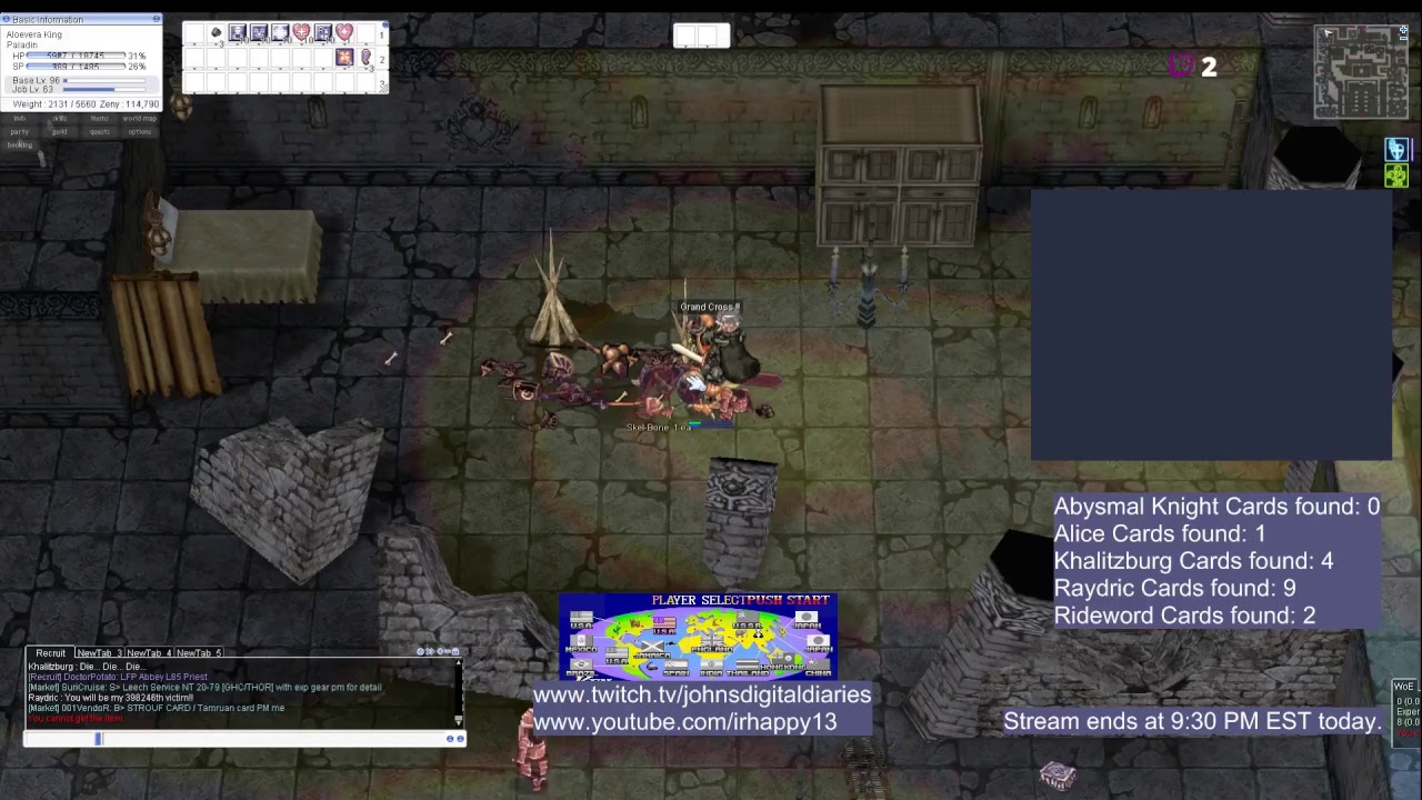 Ragnarok Online: Abysmal Knight Card farming day 1 - TalonRO[ENG] - YouTube
