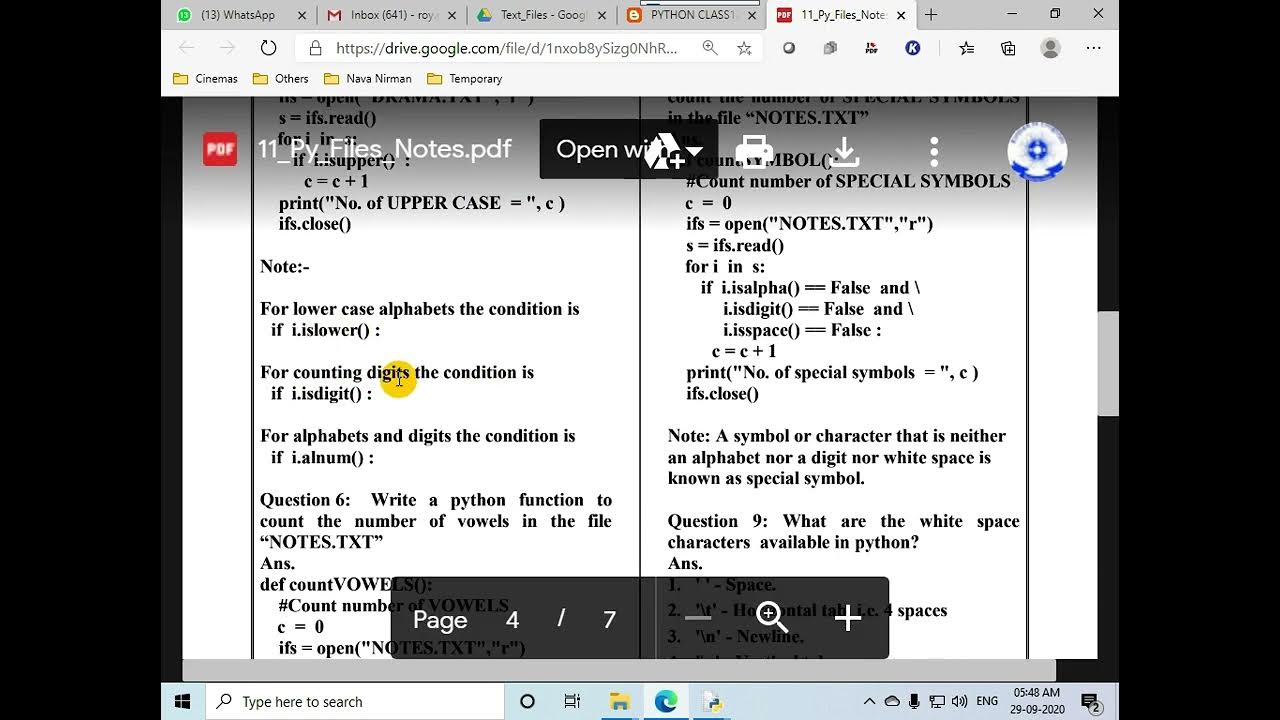 roypaulmca : Text File : Functions explained. - YouTube