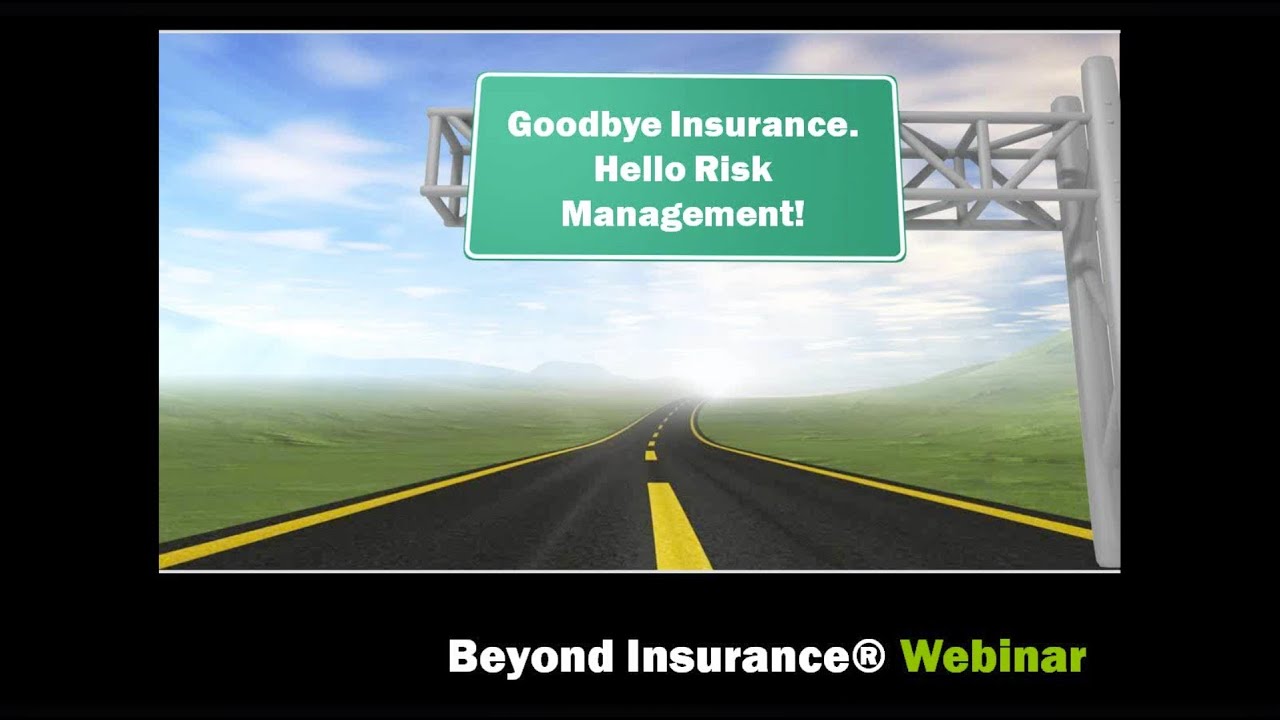 Monday Morning: Goodbye Insurance. Hello Risk Management! - YouTube