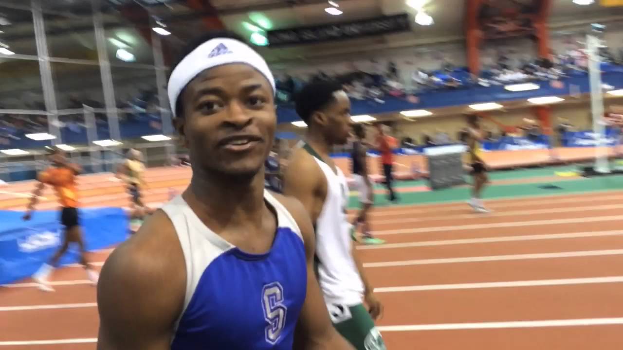 Benjamin Aidoo Of Sayreville Wins The Hurdles At Easterns - YouTube