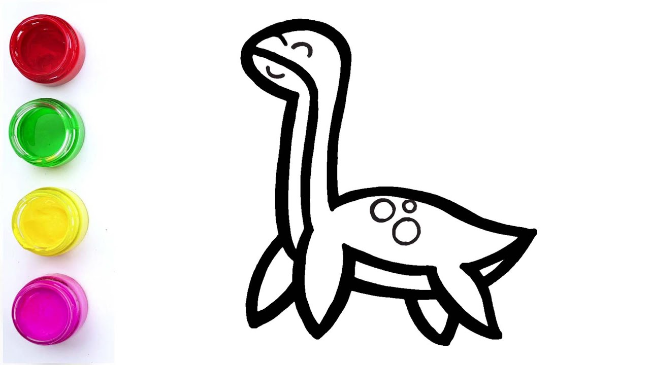 Draw A Dinosaur🦖 Dinosaur Collection｜Plesiosaurus｜ 簡易繪圖恐龍｜Easy Drawing ...
