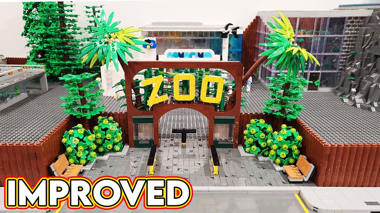 LEGO Zoo Entrance IMPROVED! - YouTube
