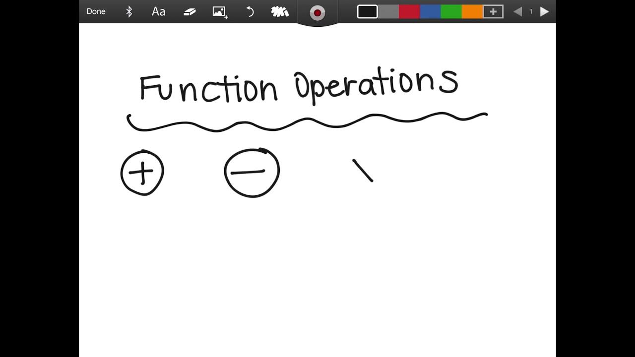 Function operations - YouTube