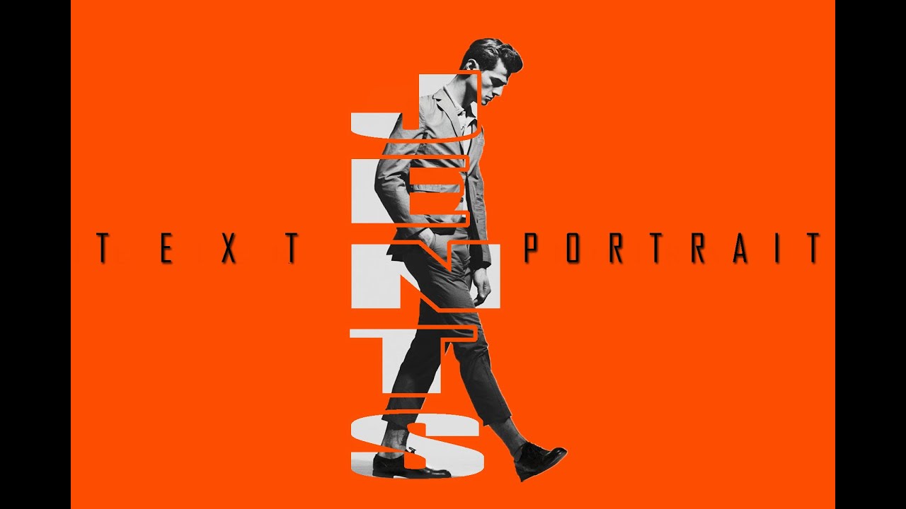 Photoshop Tutorial: Text Portrait | Text & Photo Manipulation - YouTube