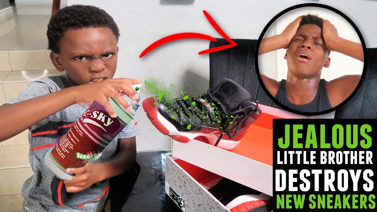 JEALOUS Boy DESTROYS Brother's NEW SNEAKERS, What Happens Next Is ...