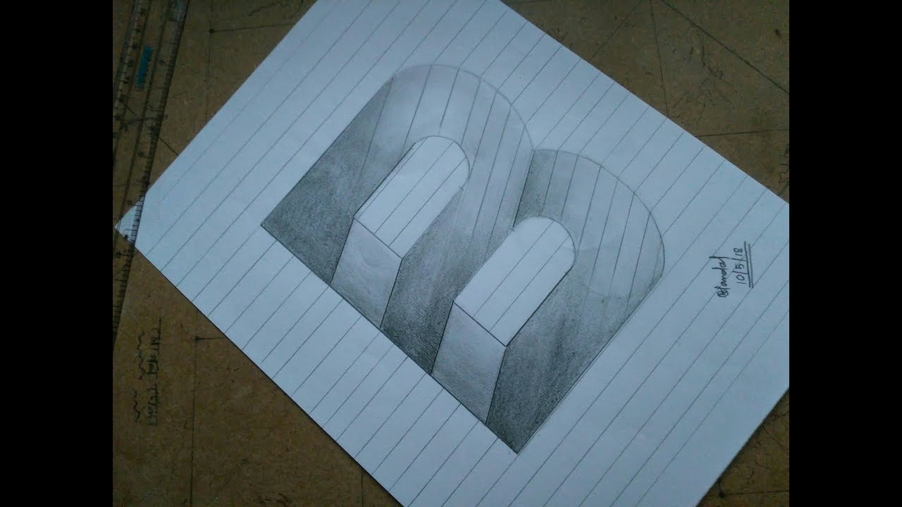 Basic 3D Drawing Tricks !! for Kids and Beginners - YouTube