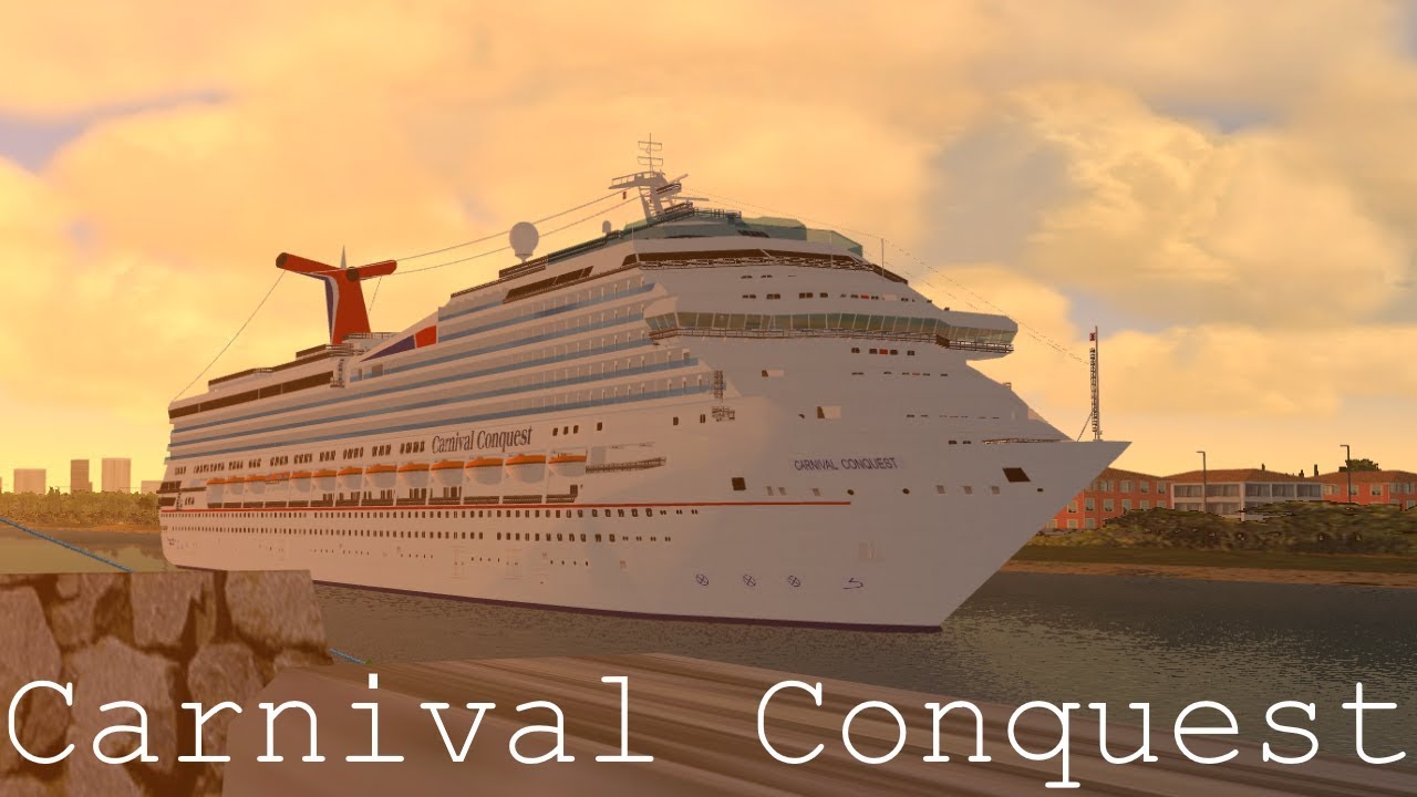 Carnival Conquest Miami Departure - Vehicle Simulator (VSF) - YouTube