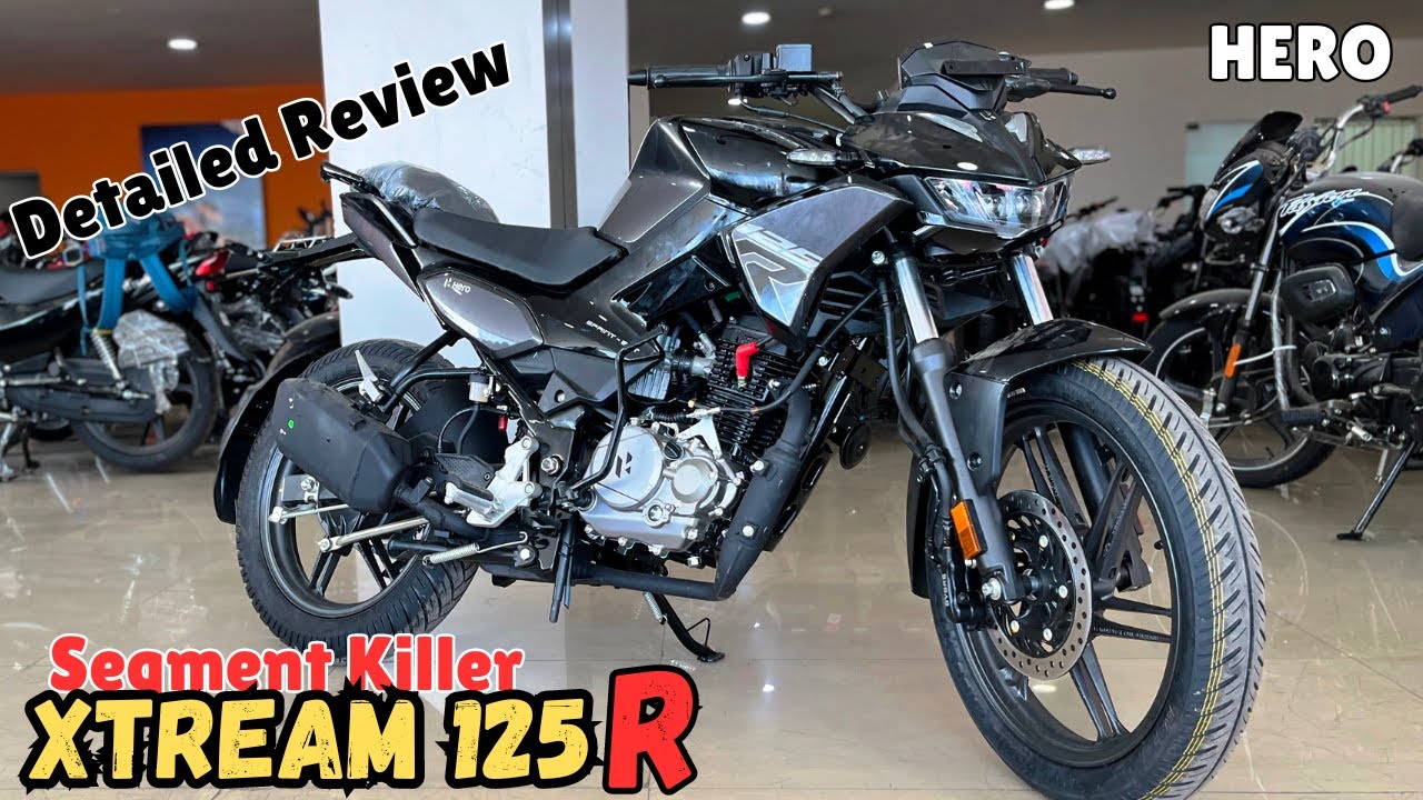 2024 Hero Xtream 125 R IBS Black Color Detailed Review - YouTube