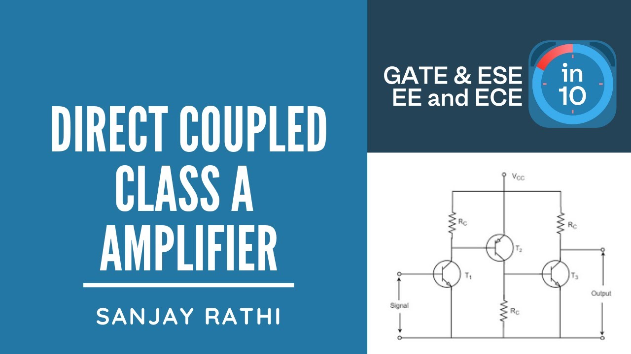 Direct coupled class A Amplifier | GATE & ESE Electrical, Electronics ...