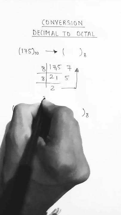 Decimal to Octal Conversion in Hindi. #numbersystemconversion# ...