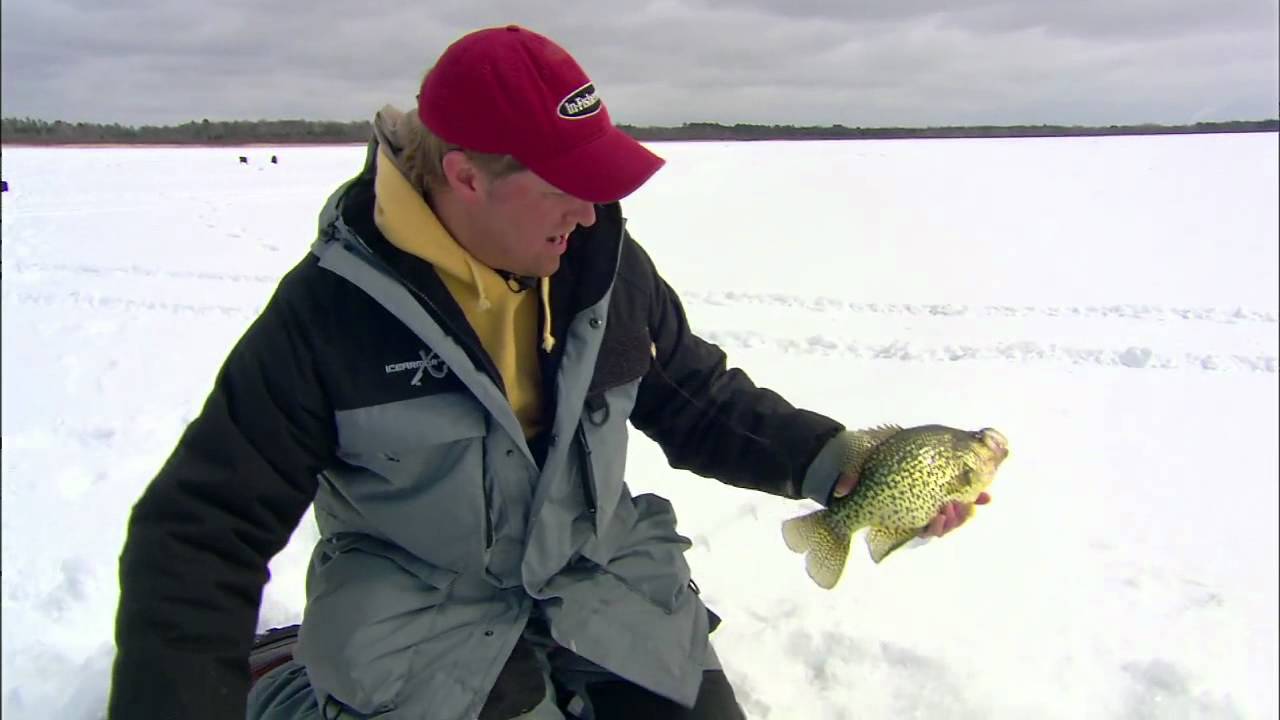 Deadstick Ice Fishing Action - YouTube