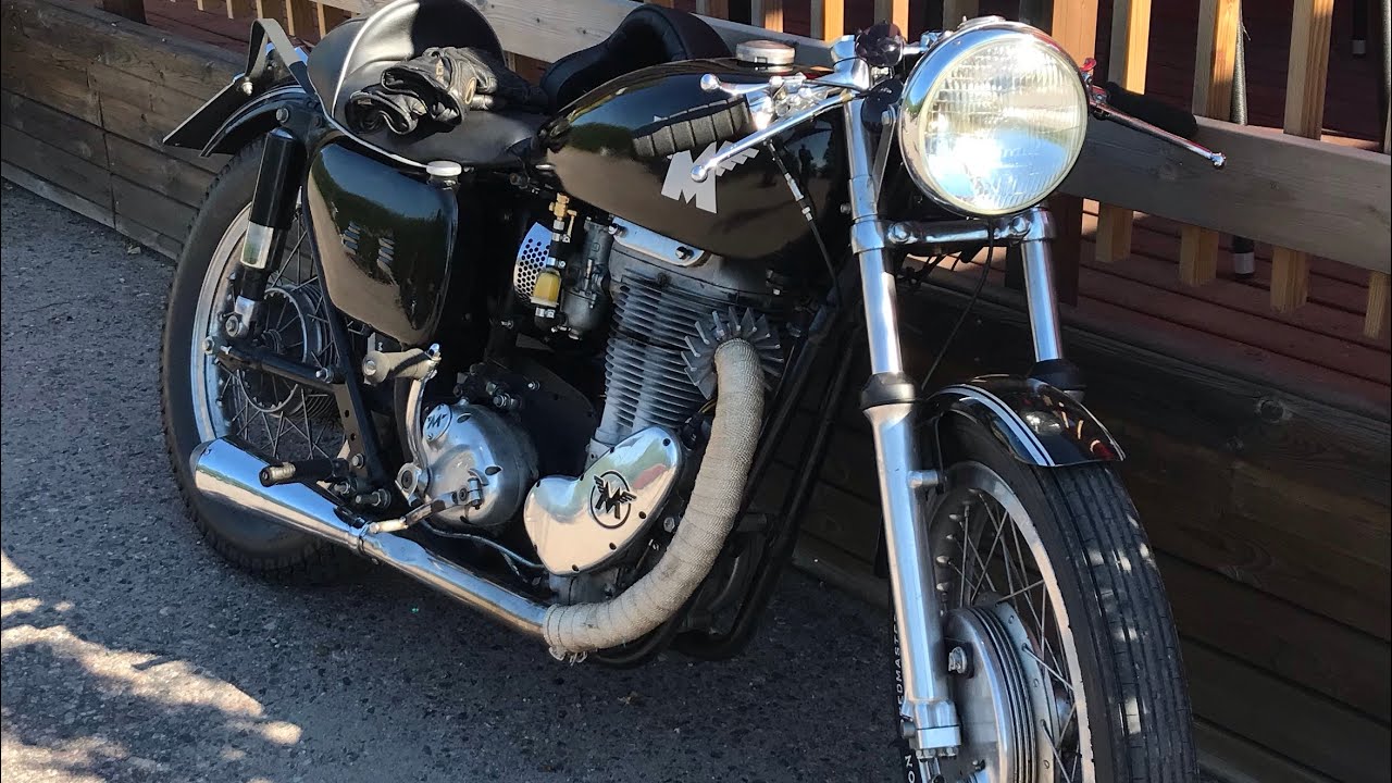 Matchless G80CS cafe racer walk-around - YouTube