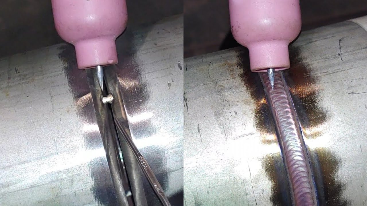Brilliant idea for high-speed TIG welding of stainless pipe root - YouTube