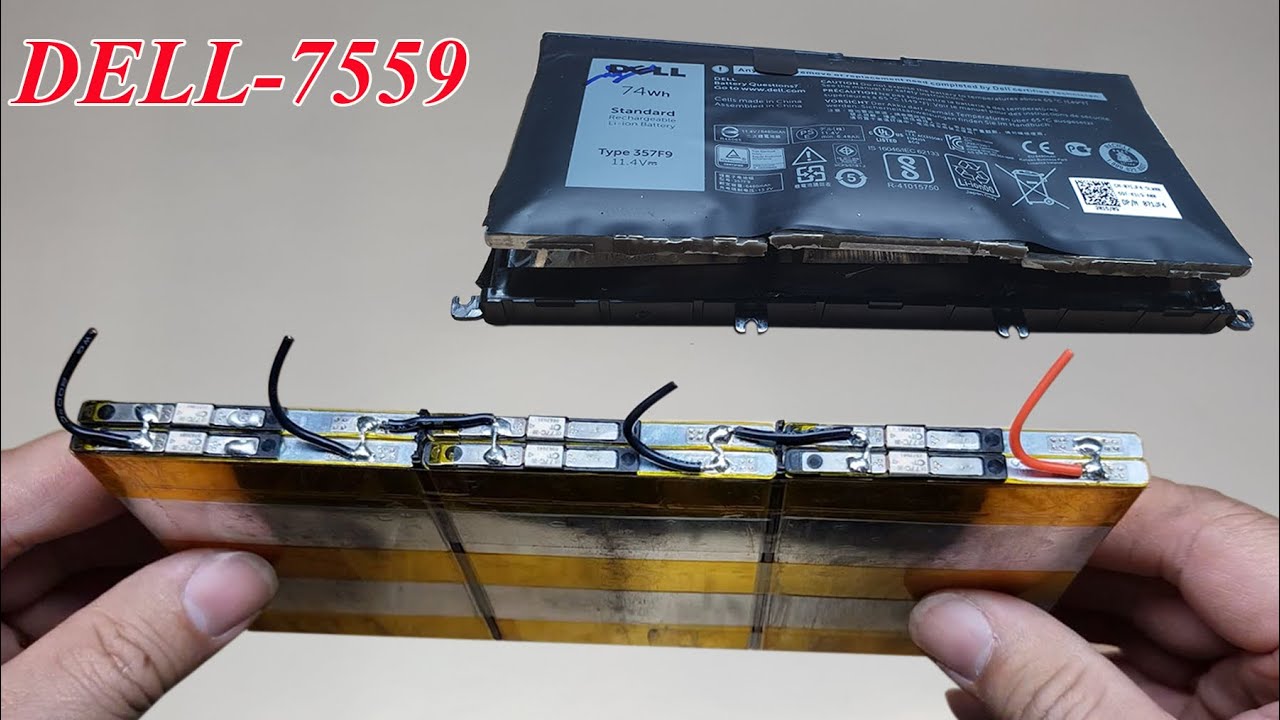 HD Đóng mới Cell pin & Reset mở khóa pin laptop DELL-7559 Type-357F9 ...