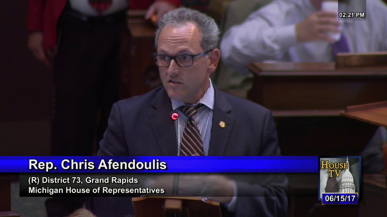Representative Chris Afendoulis Speaks to House Bill 4647 - YouTube