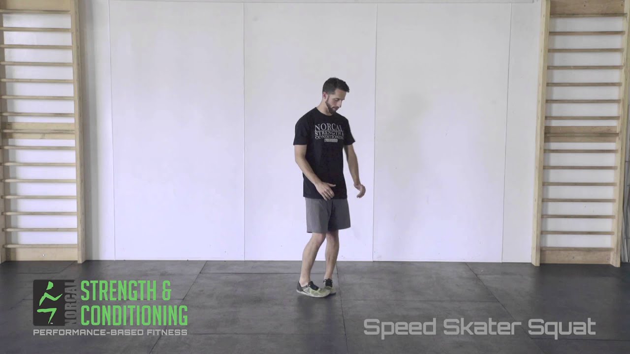 Speed Skater Squat - YouTube