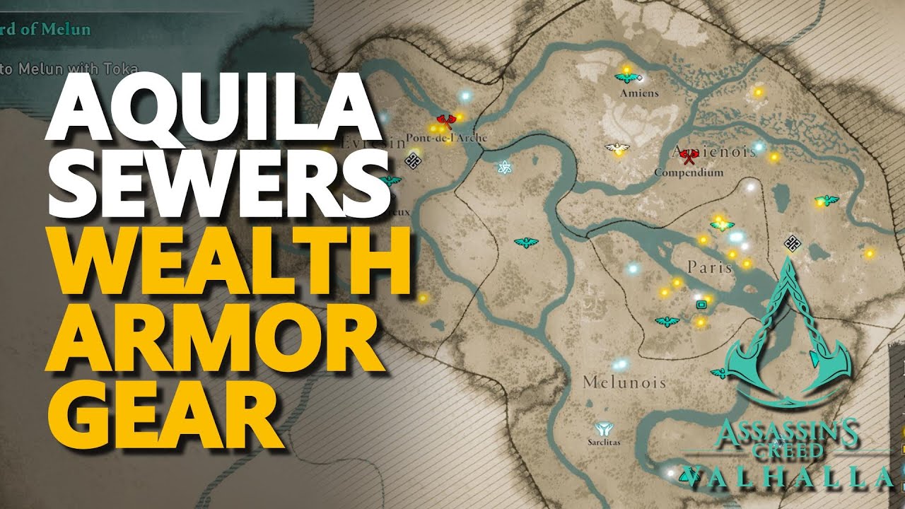 Aquila Sewers Wealth Armor Gear Chest Assassin's Creed Valhalla - YouTube