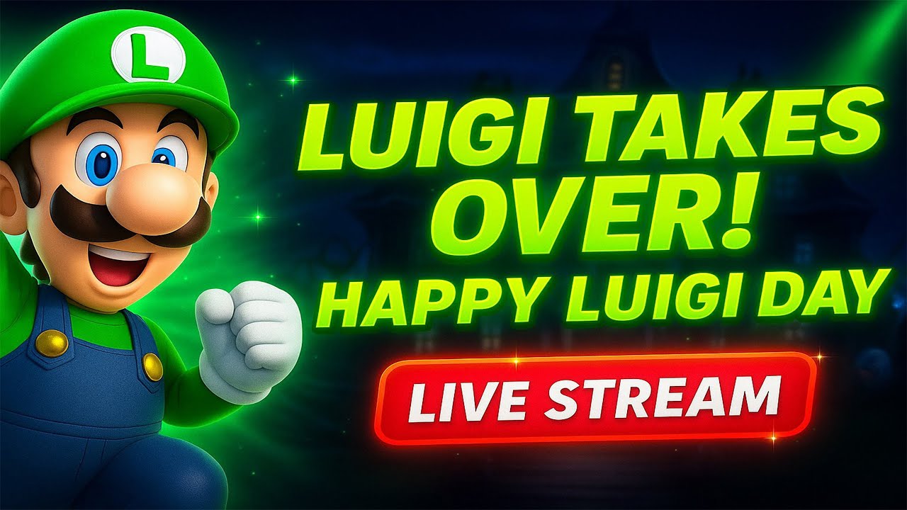 LUIGI TAKES OVER! 💚 Happy Luigi Day LIVE Stream - YouTube
