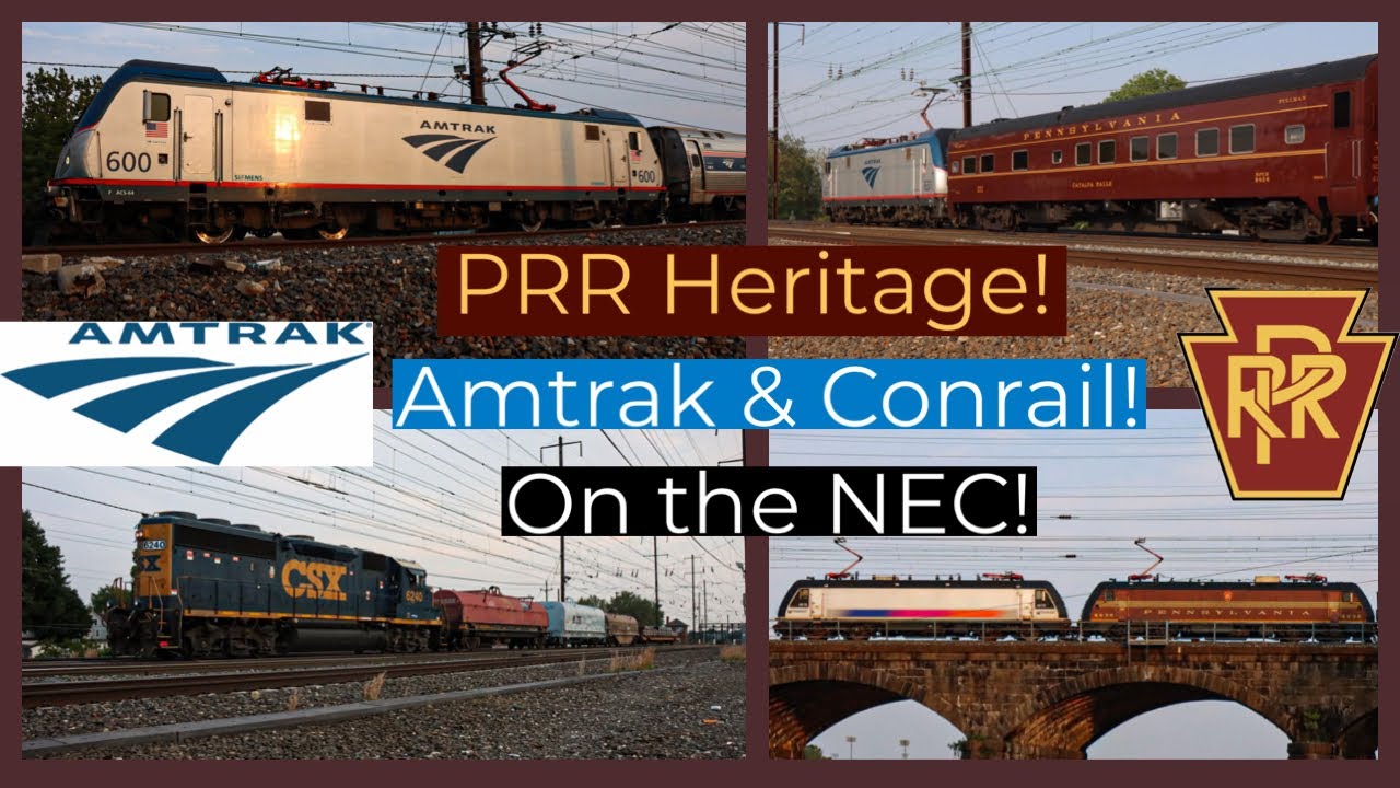 Railfanning in Morrisville, PA on the NEC,Ft PRR heritage,CSAO M033,and ...