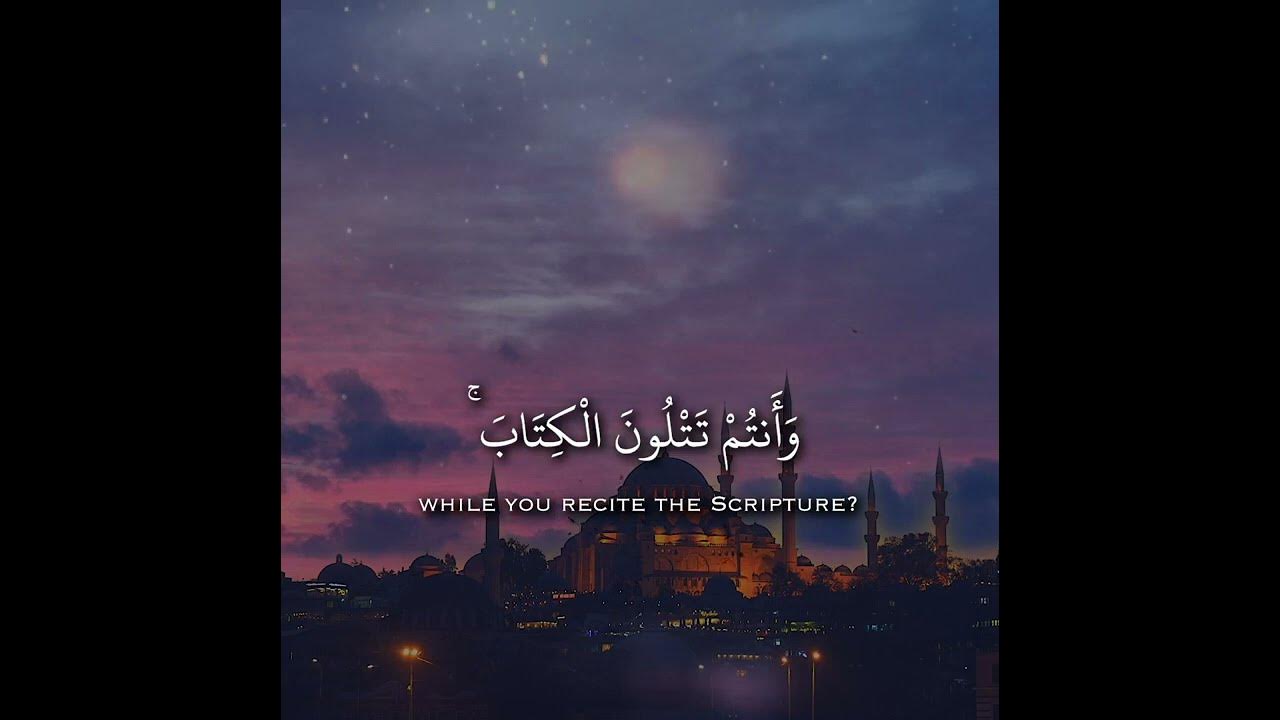اتأمرون الناس بالبر وتنسون انفسكم 🤍 تلاوة رائعة شريف مصطفى 💕 Youtube