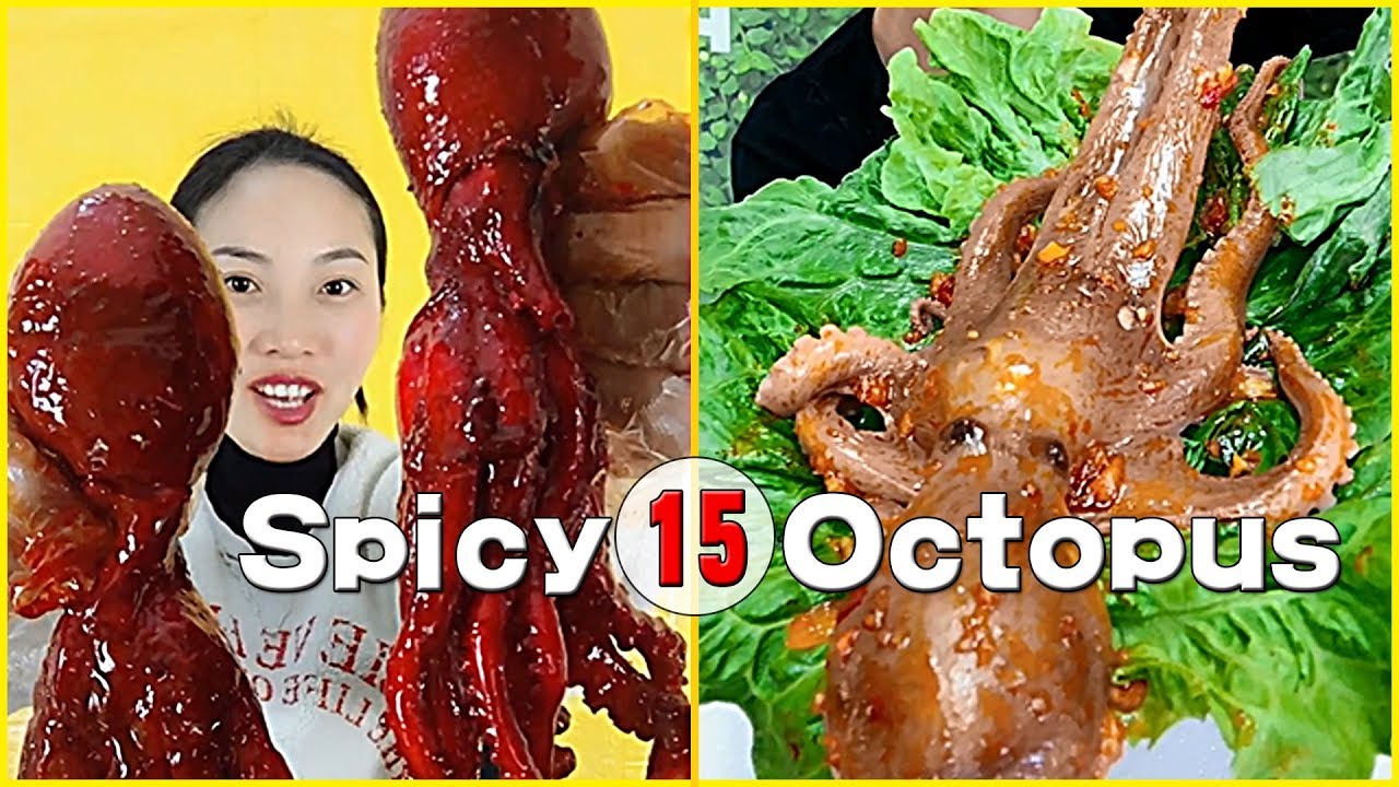 ASMR Amazing Spicy Octopus Eating Show Compilation #13 - 문어/たこ/ปลาหมึก ...