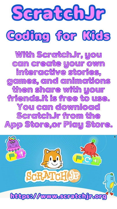 Prepare your child for the digital future.Coding for Kids with ScratchJr.Fun learning.Happy ...
