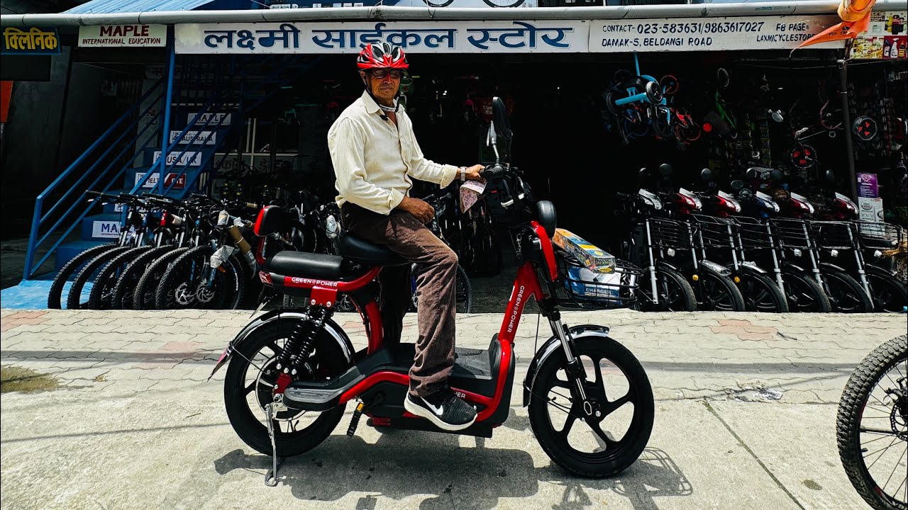 GREEN POWER EV ELECTRIC MOPED - YouTube