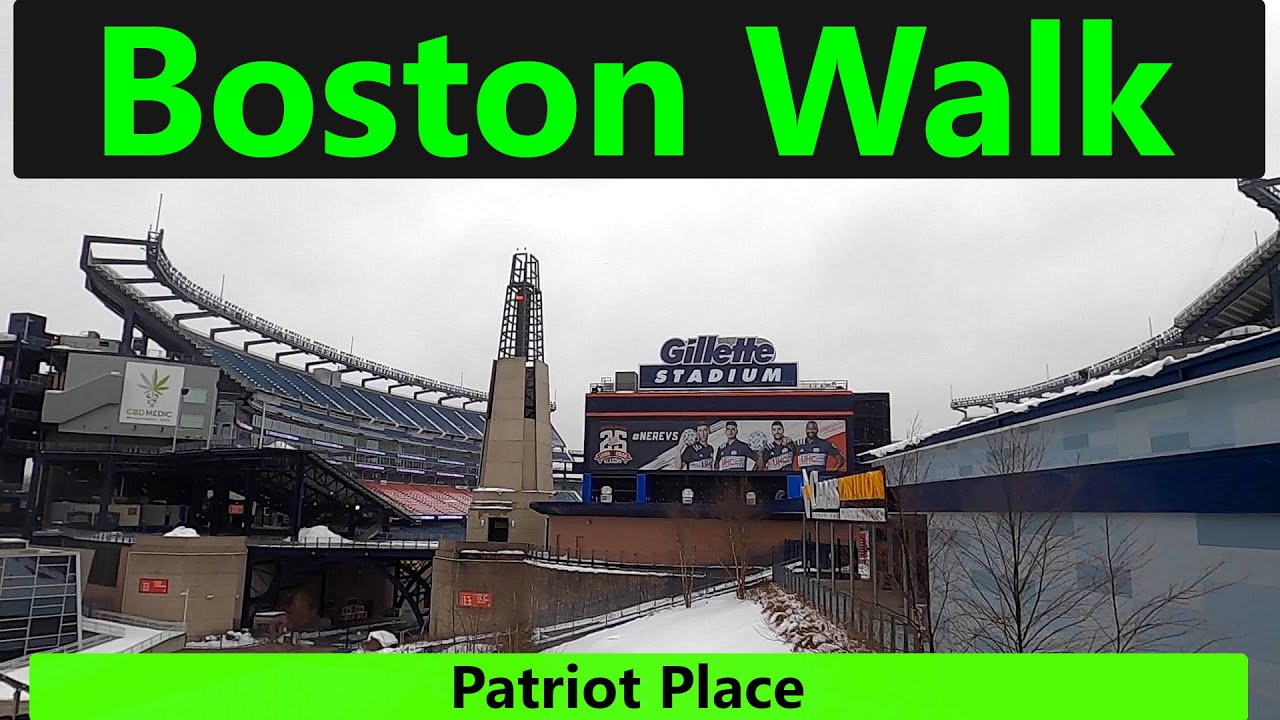 Boston Walk: Patriot Place & Gillette Stadium - YouTube