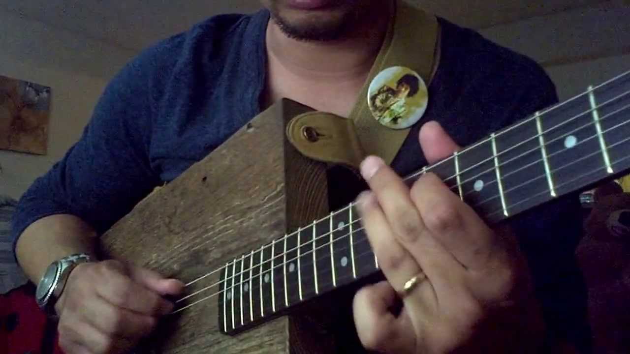 Bo Diddley style custom guitar - YouTube