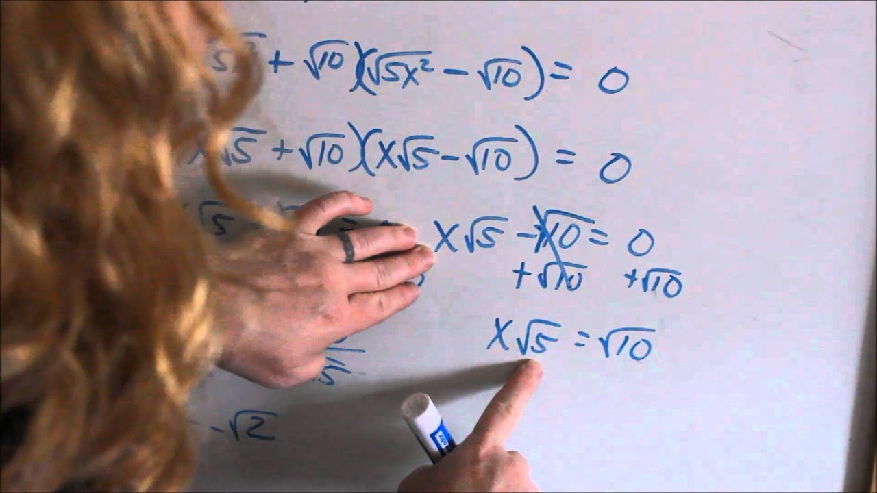 Lesson 8 - Factoring & Solving using Conjugates - YouTube