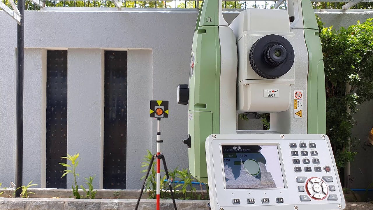 Leica TS07 How to set up Total Station with Coordinate - YouTube